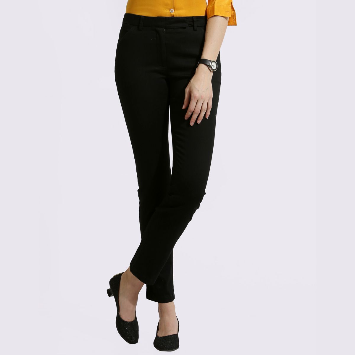 The Elsa Pants Cotton Stretch Black